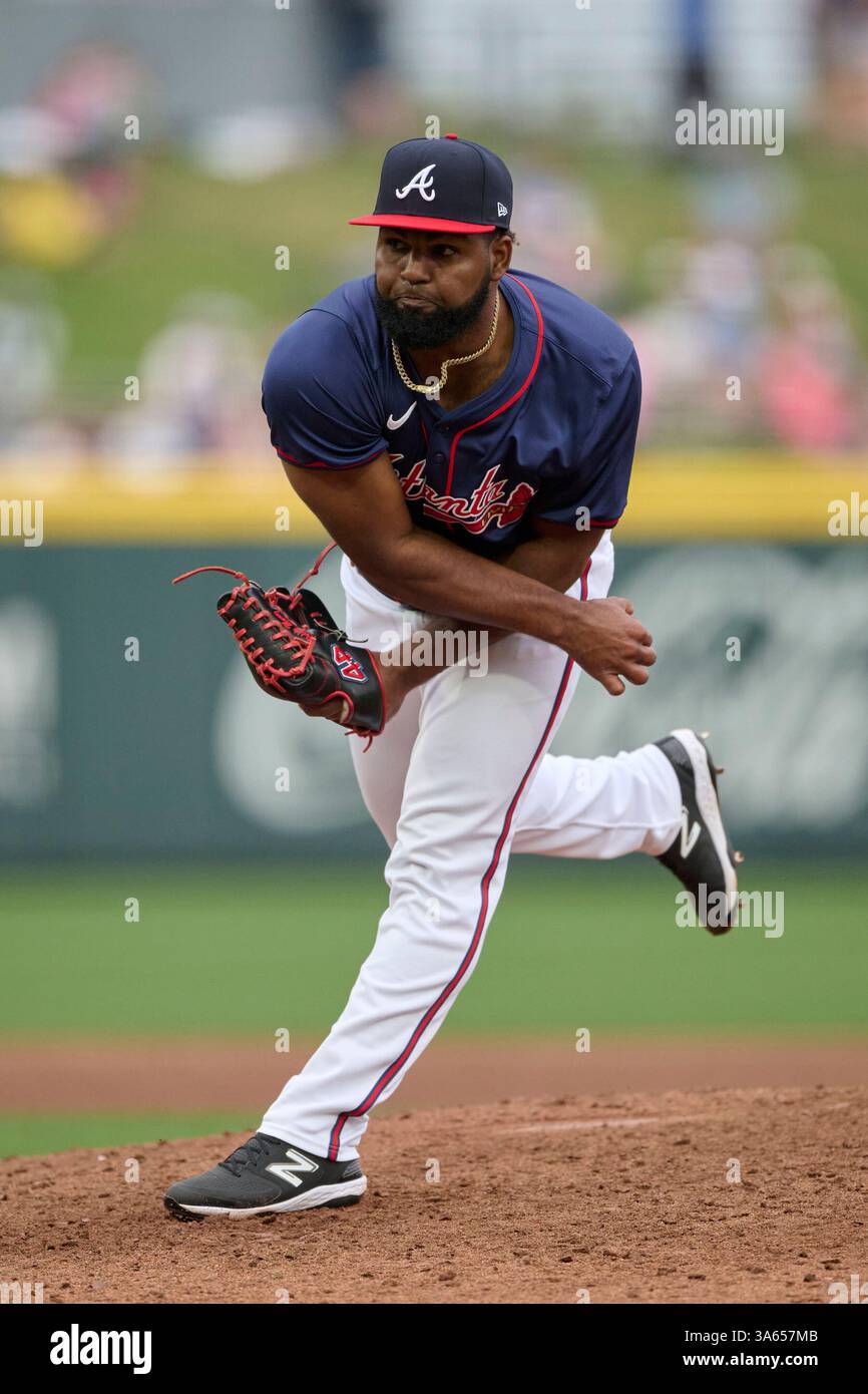 Atlanta Braves pitcher Luis Vargas (71) during an MLB Spring Breakout ...
