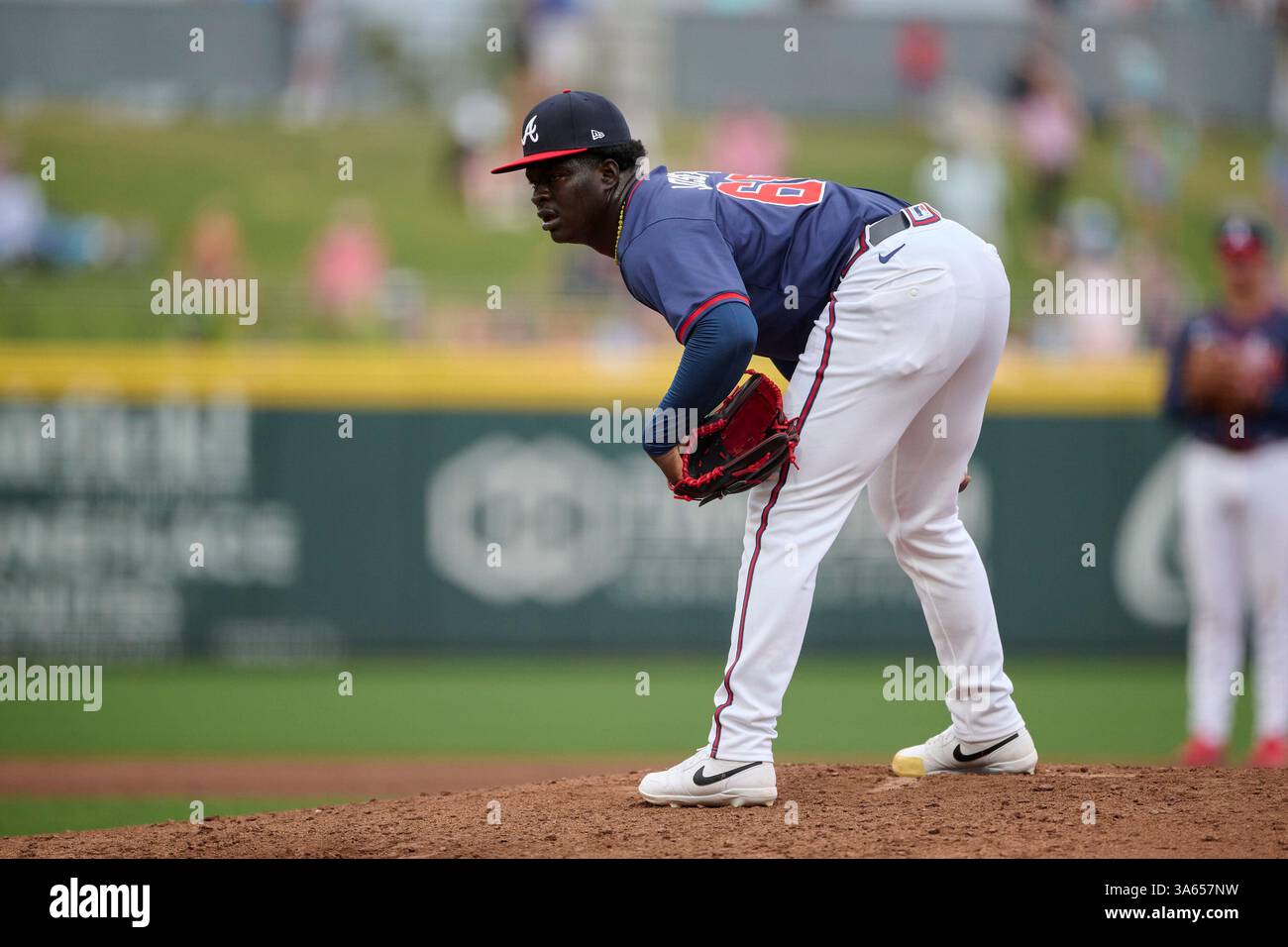 Atlanta Braves pitcher Elison Joseph (68) during an MLB Spring Breakout ...