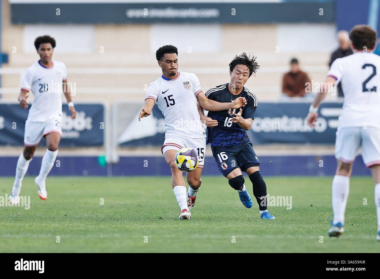 Benidorm, Spain. 24th Mar, 2025. (L-R) Pedro Soma (USA), Keita Kosugi ...