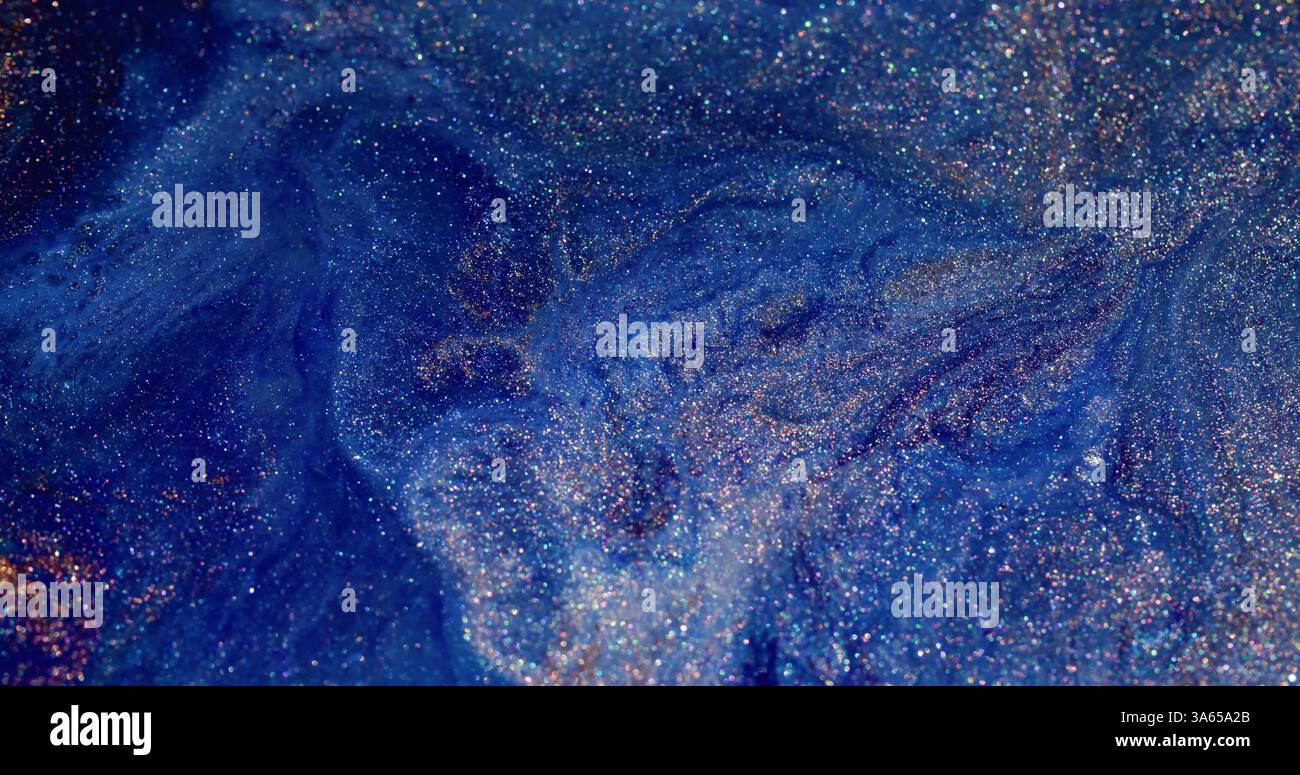 Sparkling texture. Ink stream. Mystical shine violet gray blue copper ...