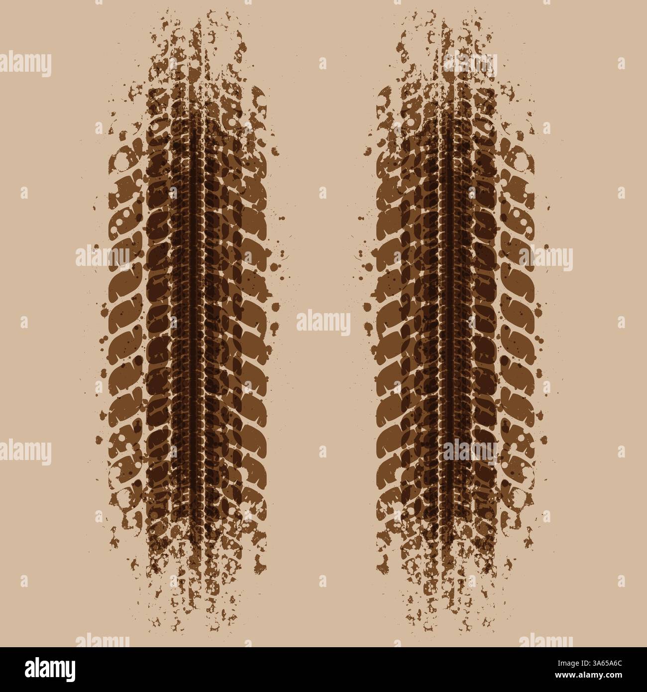 Tire tracks stained brown patterns Stock Vector Image & Art - Alamy