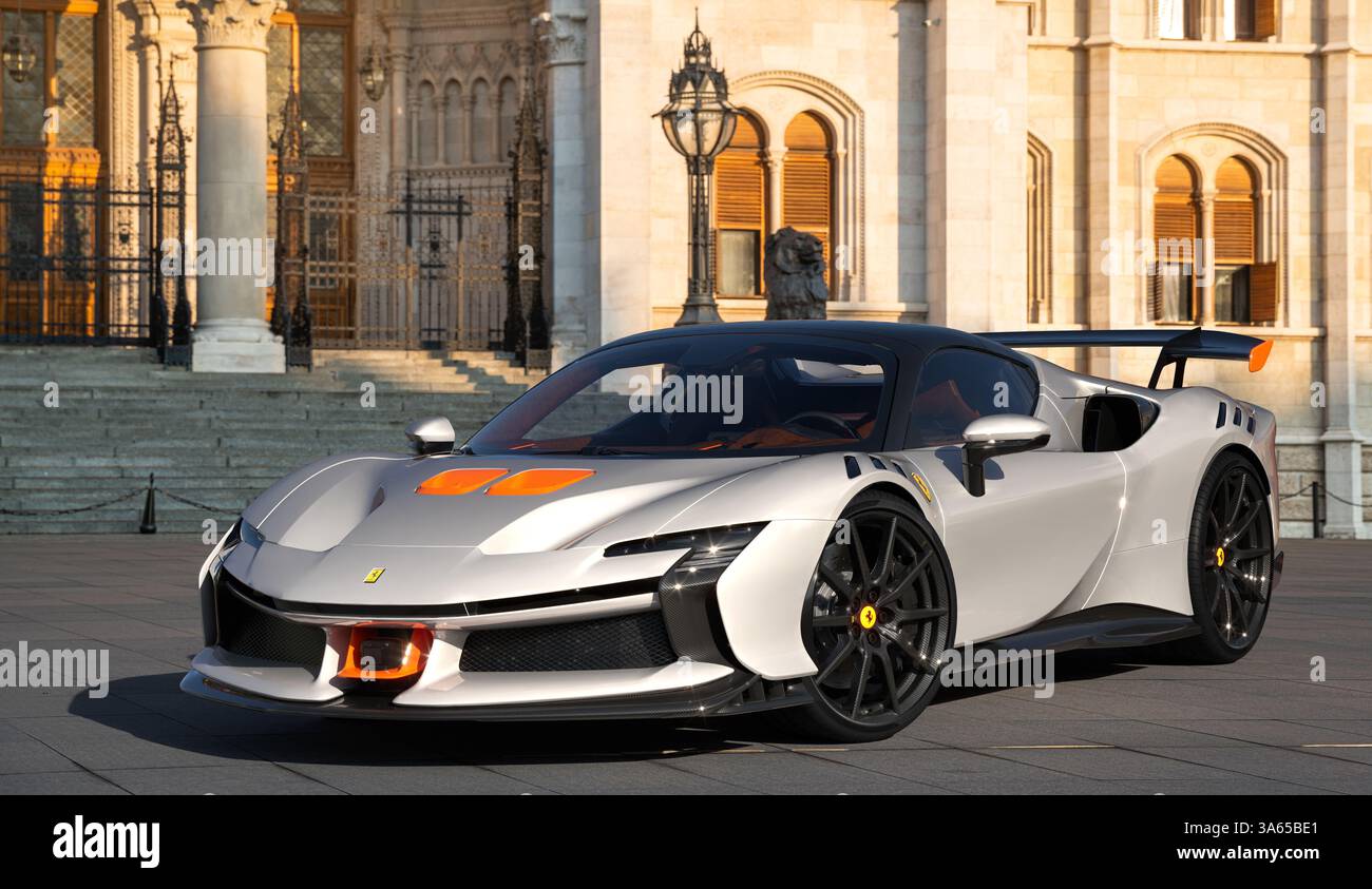 1000HP Ferrari SF90 Stradale Stock Photo - Alamy