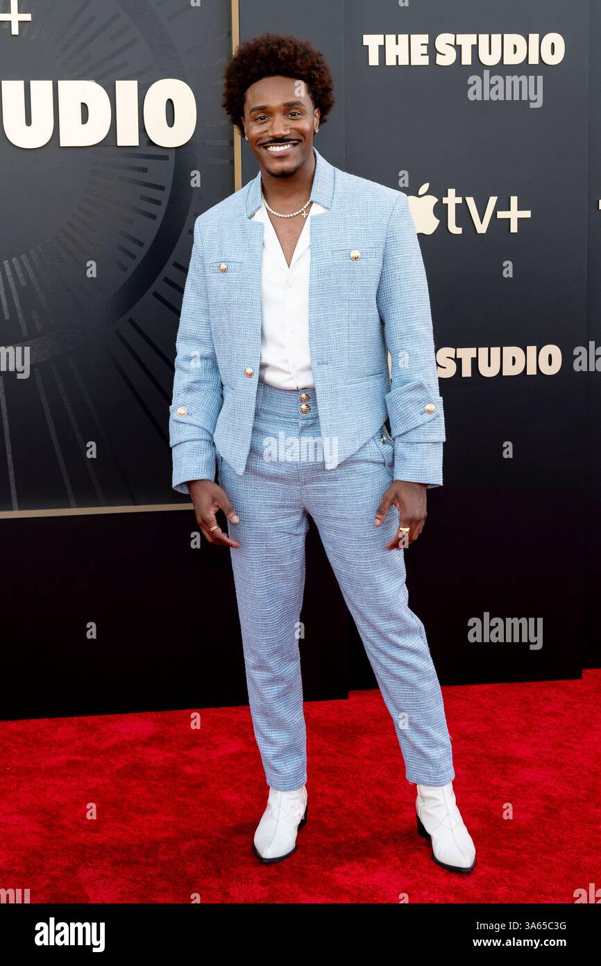 Los Angeles, USA. 24th Mar, 2025. Dewayne Perkins attends the arrivals ...
