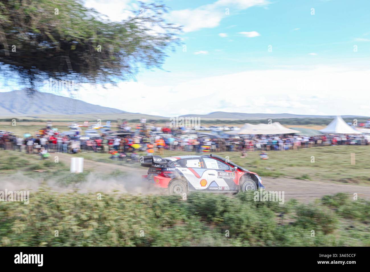 Belgium driver Thierry Neuville steers his Toyota GR Yaris Rally1 after ...