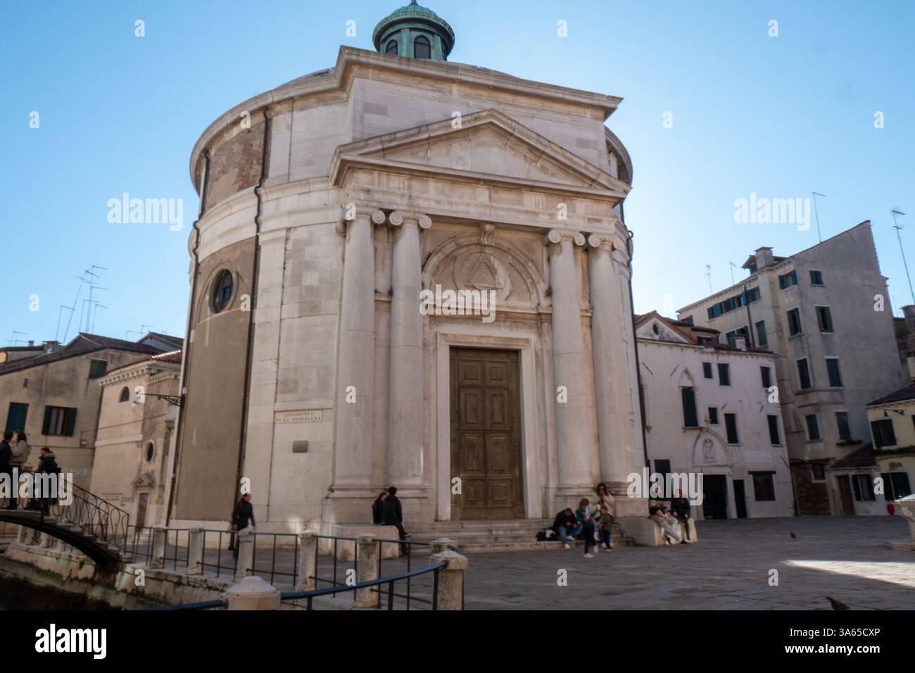 Saint Mary Magdalene Church Neoclassical Gem in Venice, Italy. High ...