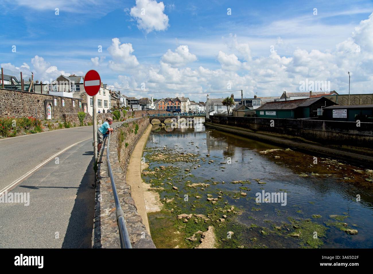 Bude England - 19 June 2024 - River Neet or Strat running through the ...