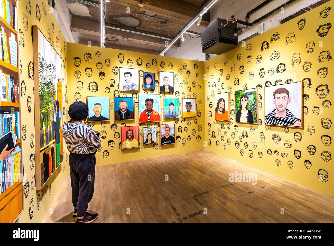 A scene from the French artist Jean Jullien art exhibition "Studiolo ...