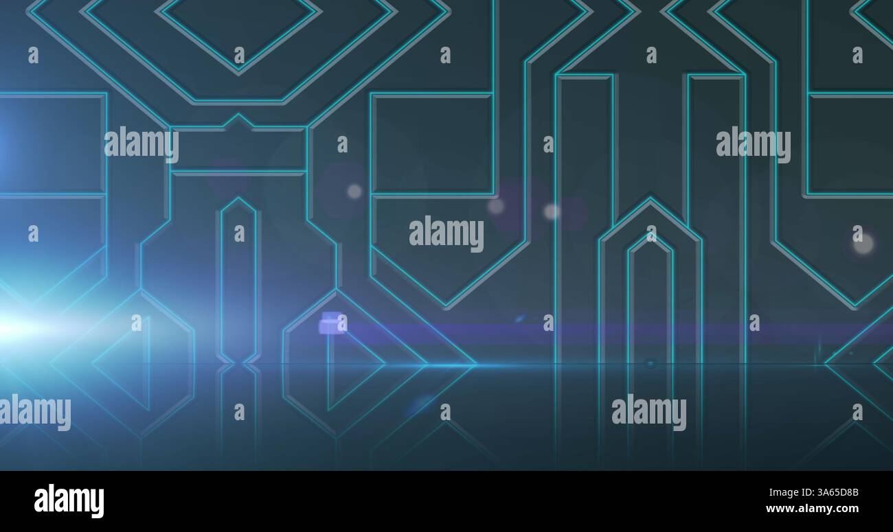 Glowing electronics lines circuit structure hi-res stock photography ...