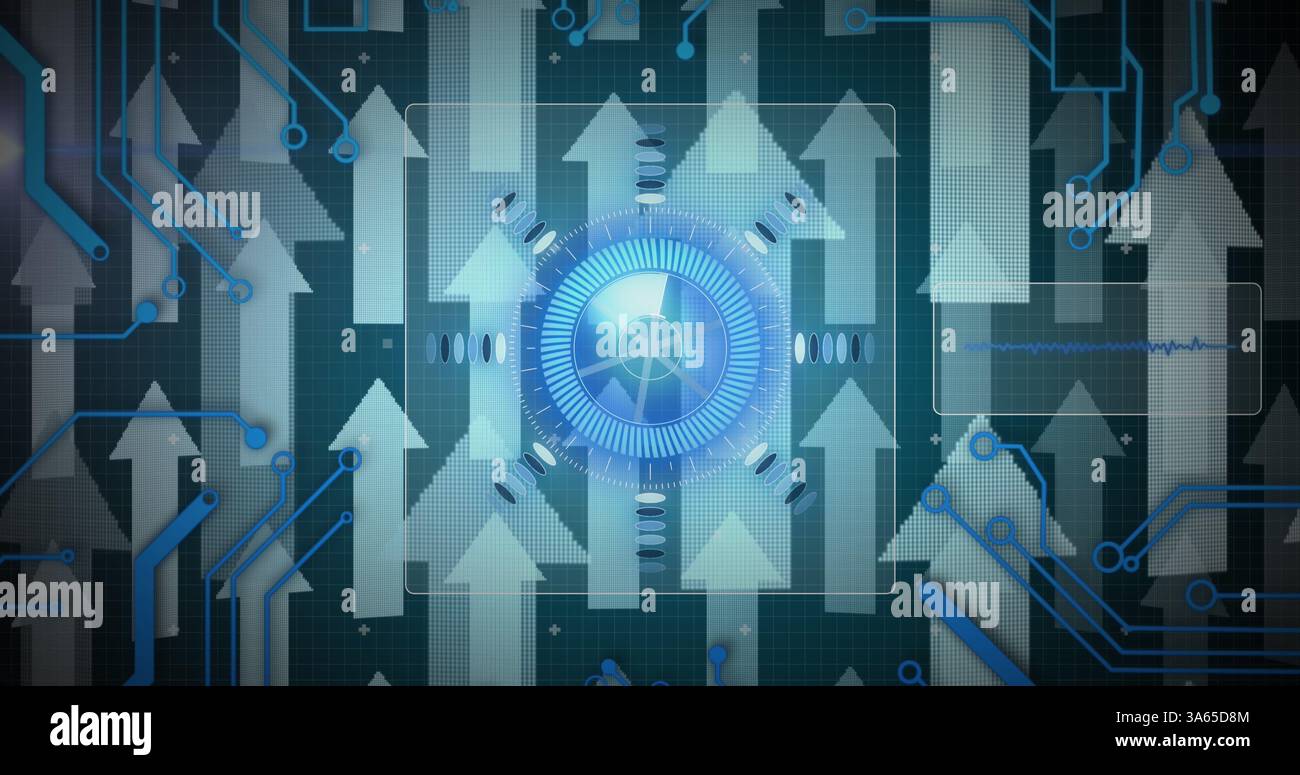 Internet scanning on circuit board hi-res stock photography and images ...