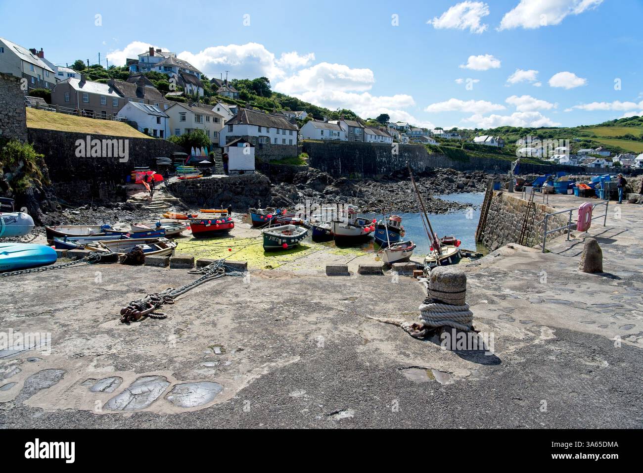Coverack England - 11 June 2024 - The harbor of the picturesque coastal ...