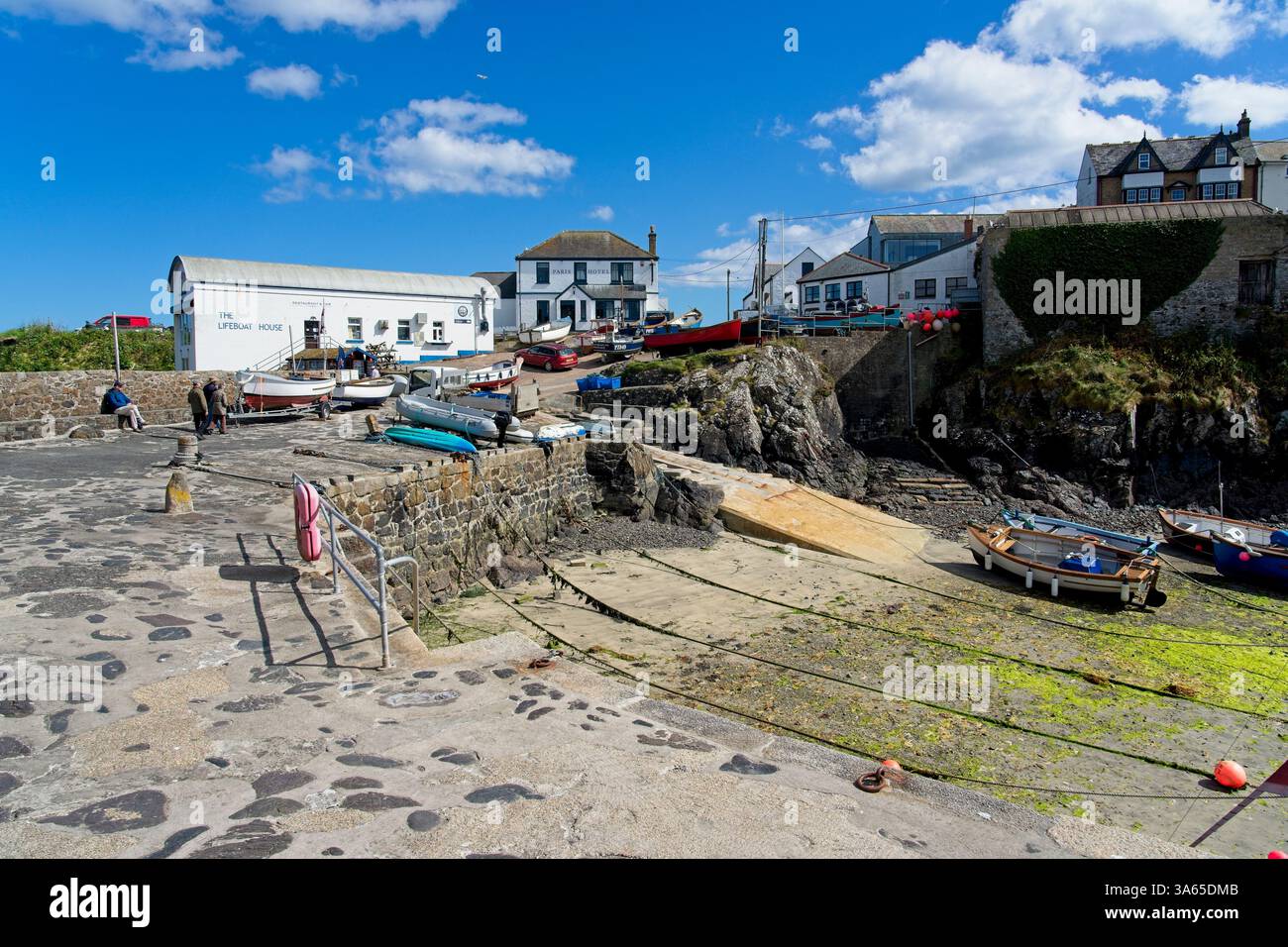 Coverack England - 11 June 2024 - The harbor of the picturesque coastal ...