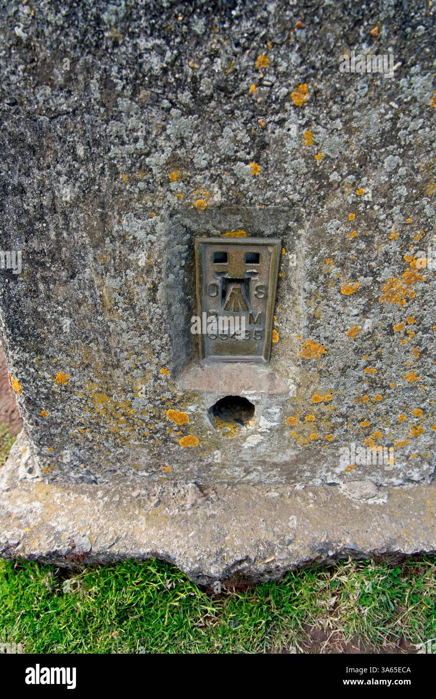 British Triangulation marker indicating the location - this one is on ...