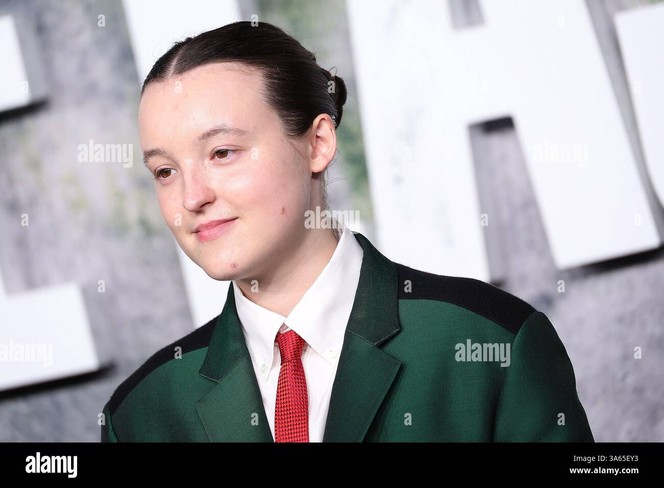 Los Angeles, USA. 24th Mar, 2025. Bella Ramsey attends the Los Angeles ...