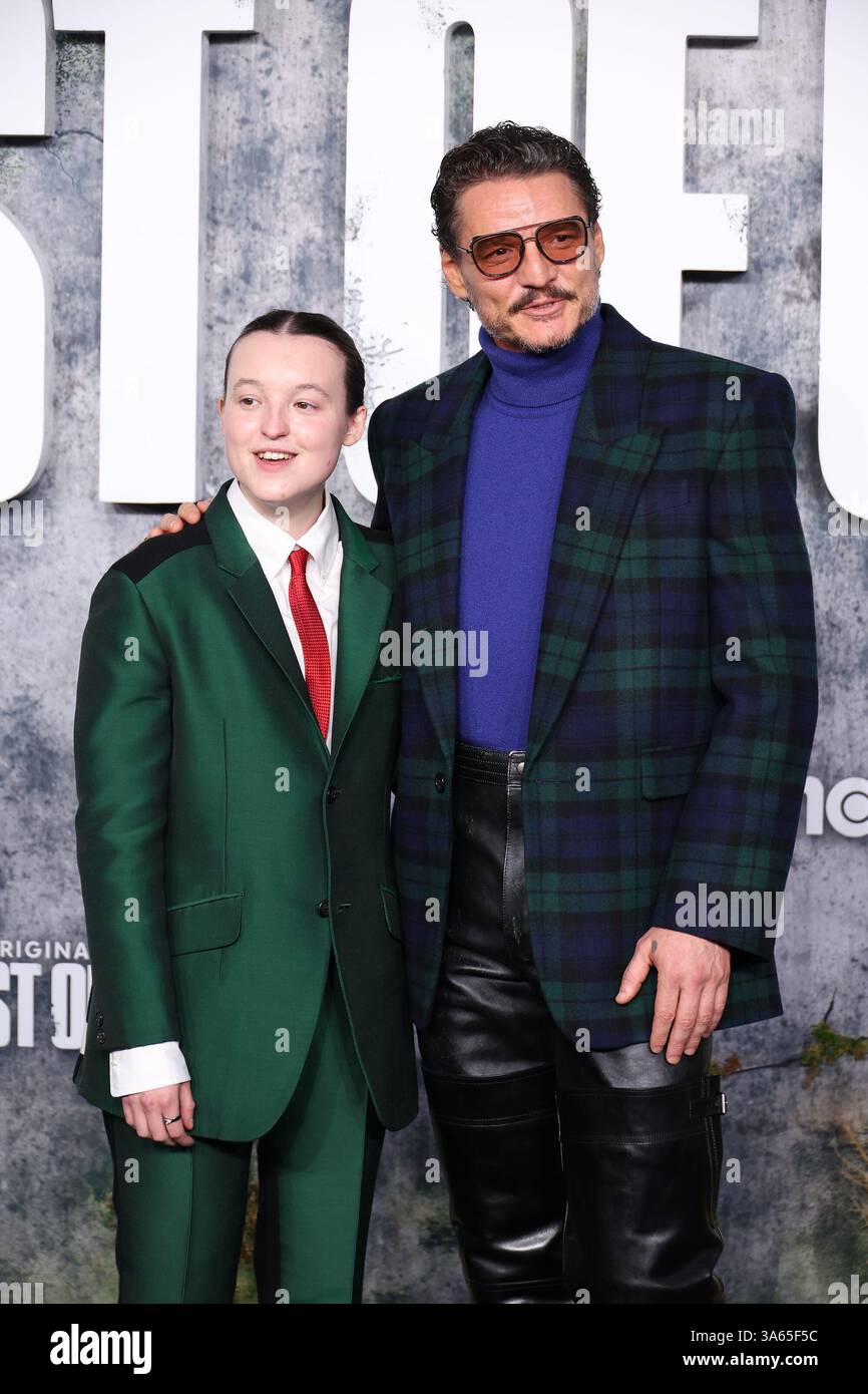 Los Angeles, USA. 24th Mar, 2025. Bella Ramsey, and Pedro Pascal attend ...