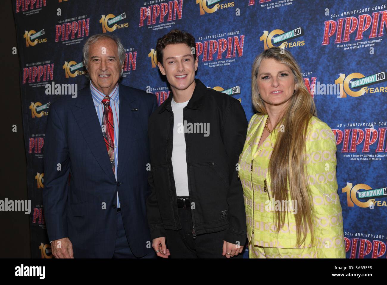New York, USA. 24th Mar, 2025. Stewart F. Lane, Jac Yarrow and Bonnie ...
