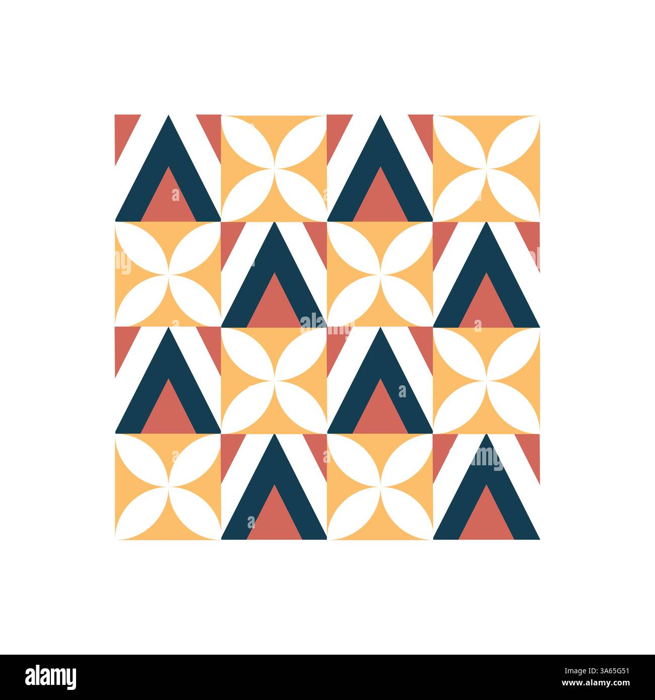 Bauhaus geometric pattern with abstract shapes. Modern and minimal ...