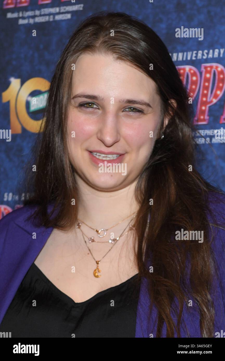 New York, USA. 24th Mar, 2025. Leah Lane attends BroadwayHD 10 Years ...