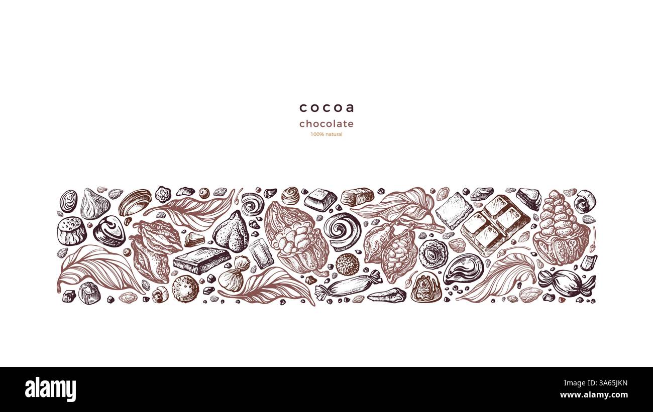 Seed chocolate tree cake Stock Vector Images - Alamy