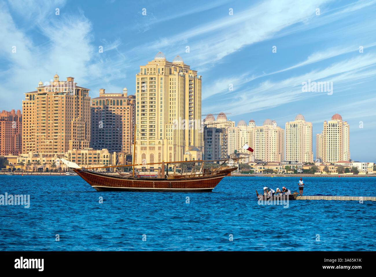 Traditional Dhow Boat Festival Katara Beach Qatar Stock Photo - Alamy