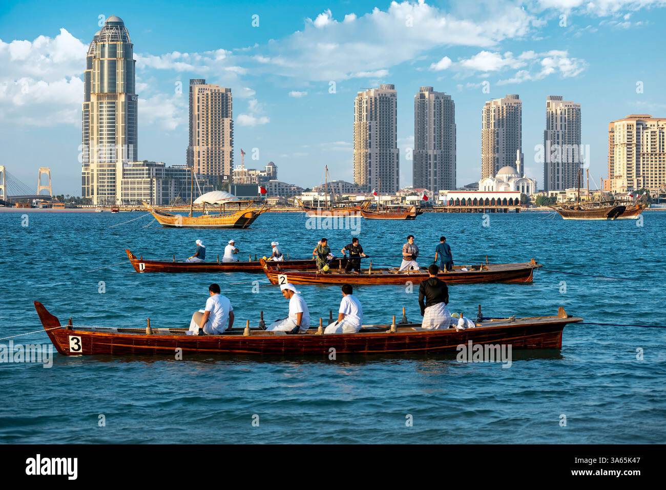 Doha, Qatar - December 07, 2024: Traditional Dhow Boat Festival Katara ...