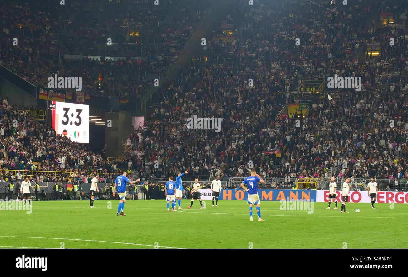 screenboard in the UEFA Nations League 2025 match GERMANY, Italy ...