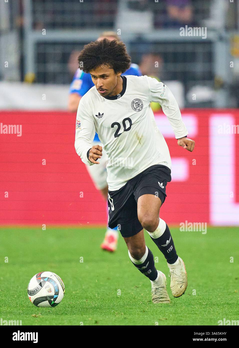 Karim Adeyemi, DFB 20 in the UEFA Nations League 2025 match GERMANY ...