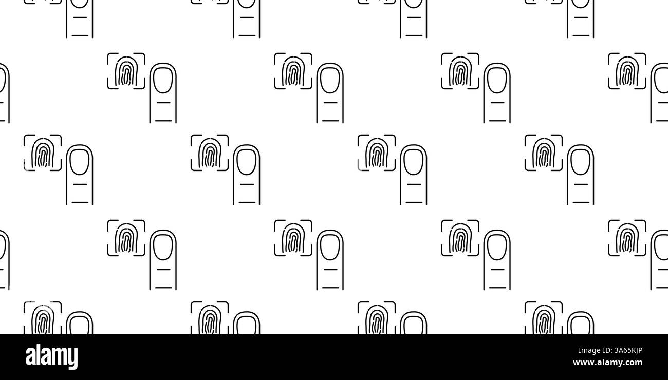 Fingerprint patterns displayed in a repetitive design for security and ...