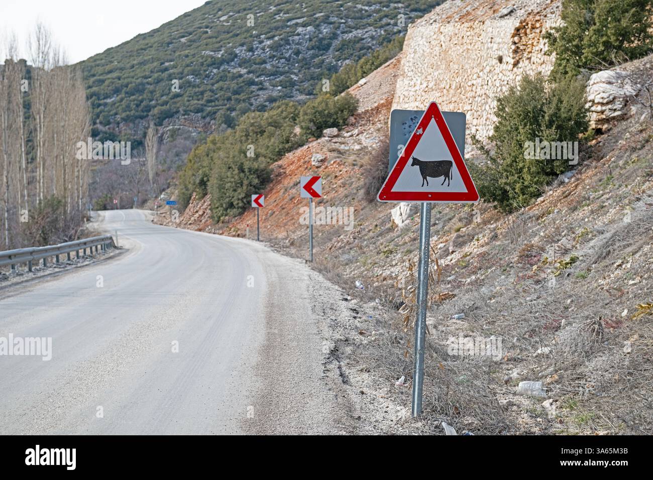 Road warning sign vector hi-res stock photography and images - Alamy