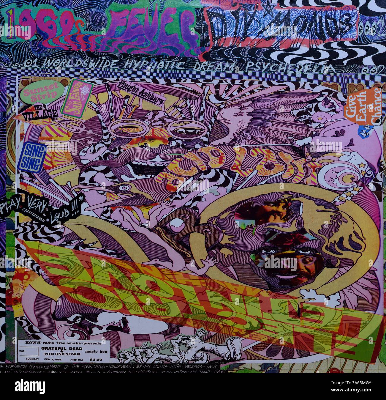 Vintage vinyl record cover, Various artists, Psychedelic music from the ...