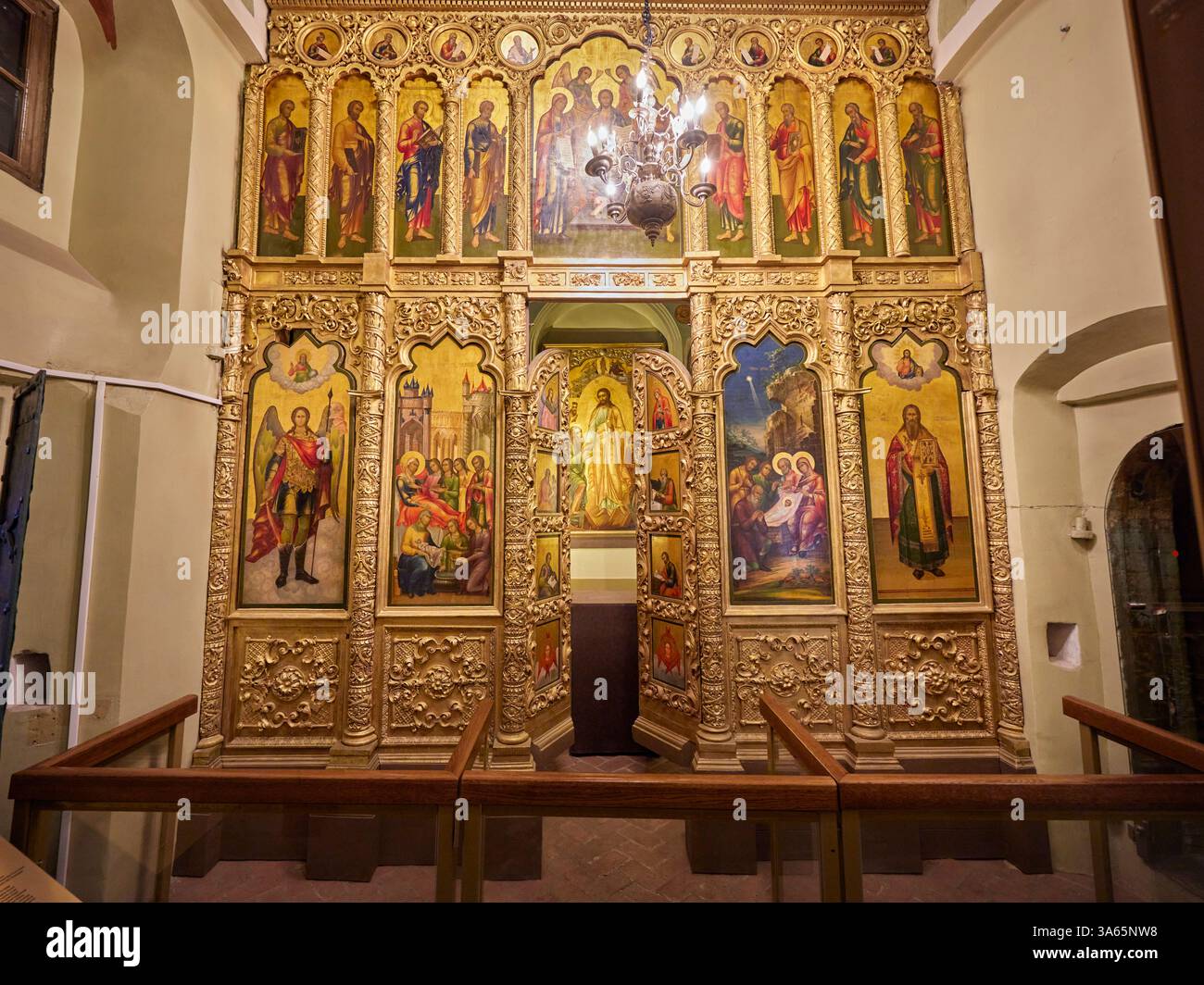 Ornate iconostasis at the Church of the Three Patriarchs of ...