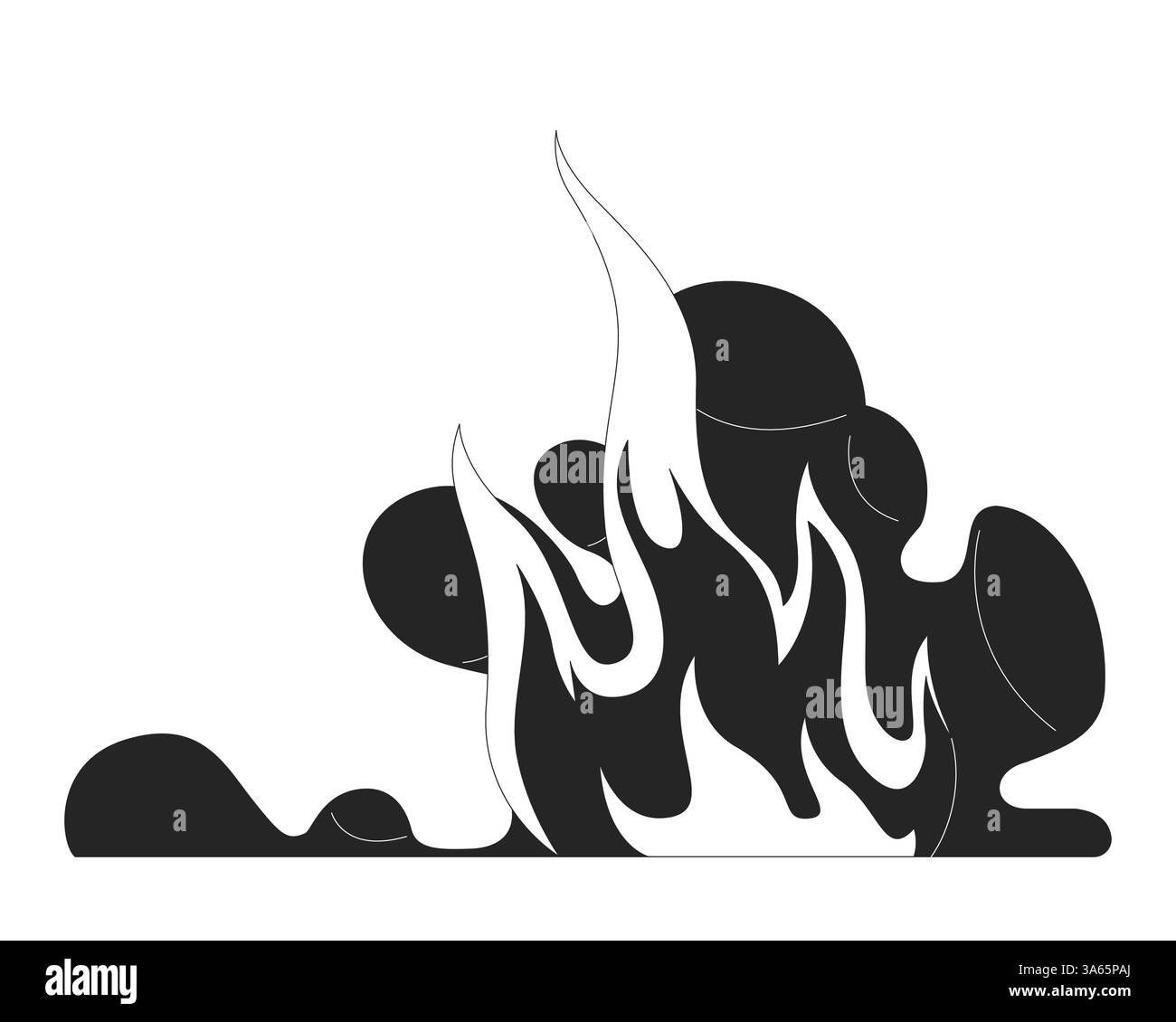 Bushfire flames Stock Vector Images - Alamy