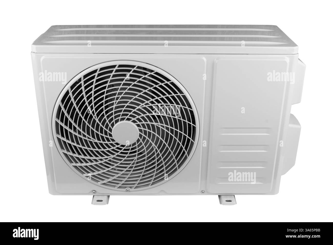 Outdoor air conditioning unit isolated on white Stock Photo - Alamy