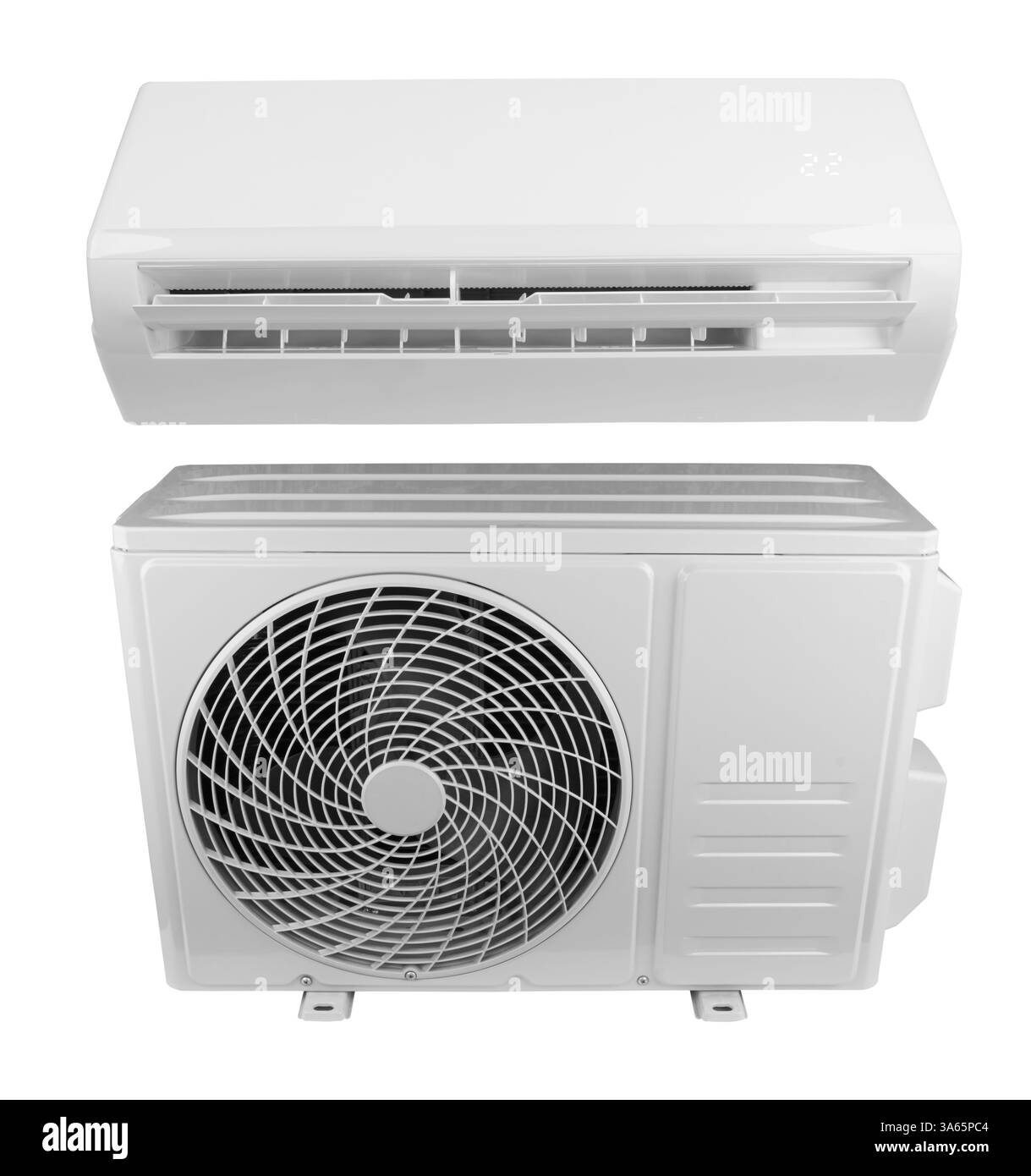 White air condition isolated on white background Stock Photo - Alamy