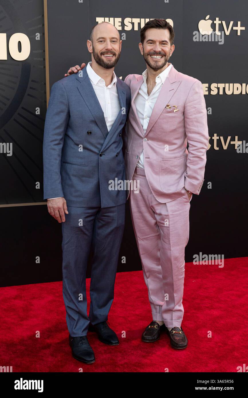 Los Angeles, USA. 24th Mar, 2025. Evan Goldberg and Peter Huyck attend ...