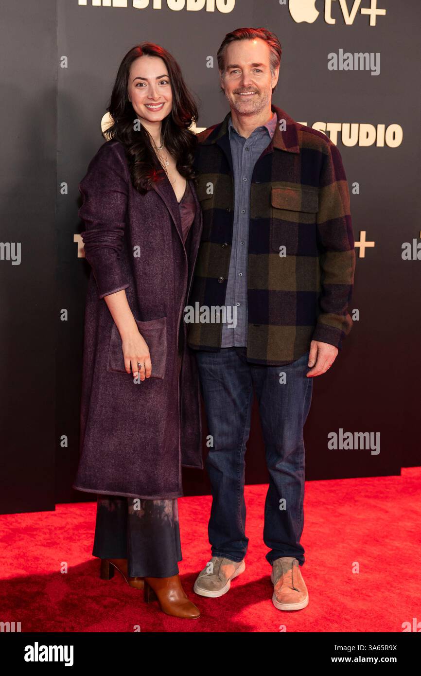 Los Angeles, USA. 24th Mar, 2025. Olivia Modling and Will Forte attend the arrivals of Apple TV ...