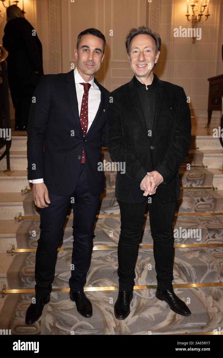 Stephane Bern and Yori Bailleres attend the Stethos d’or 2025 Gala at ...