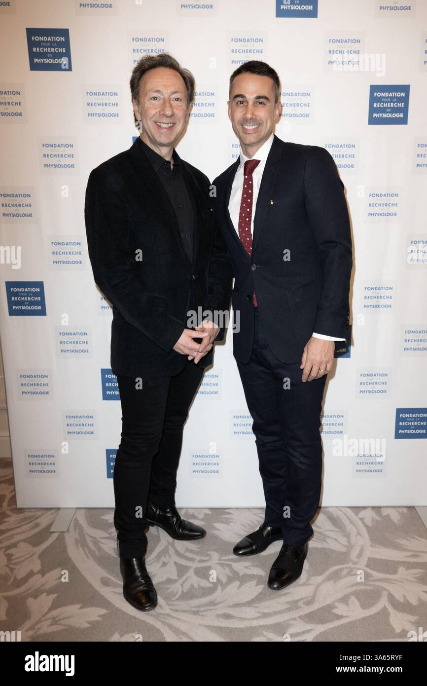 Paris, France. 25th Mar, 2025. Stephane Bern and Yori Bailleres attend ...