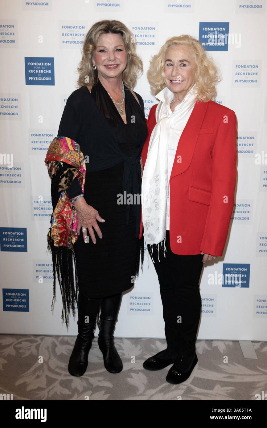 Paris, France. 25th Mar, 2025. Jeane Manson and Brigitte Fossey attend the Stethos d'orh2025 ...