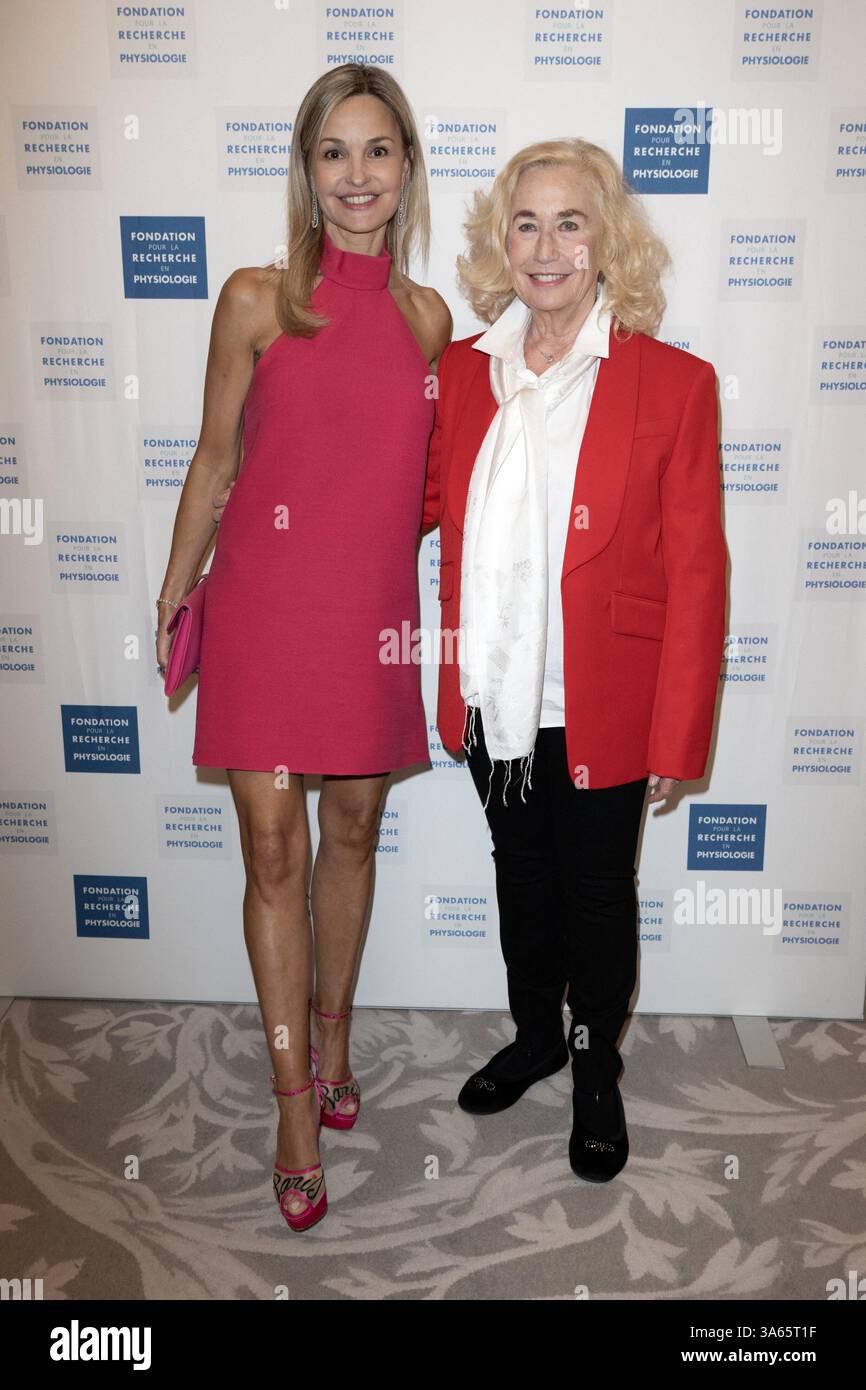 Paris, France. 25th Mar, 2025. Marie Saldmann and Brigitte Fossey ...