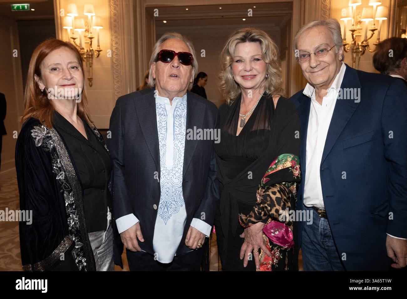 Nikole Montagne, Gilbert Montagne, Jeane Manson and guest attend the ...