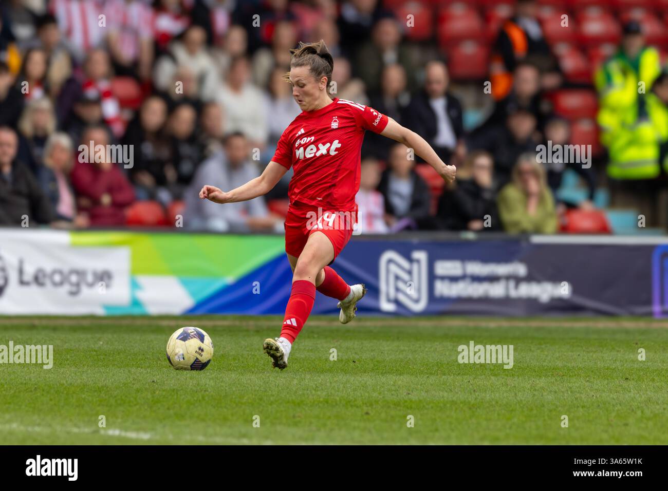 Charlie Wellings (14) for Nottingham Forest in action during the game ...