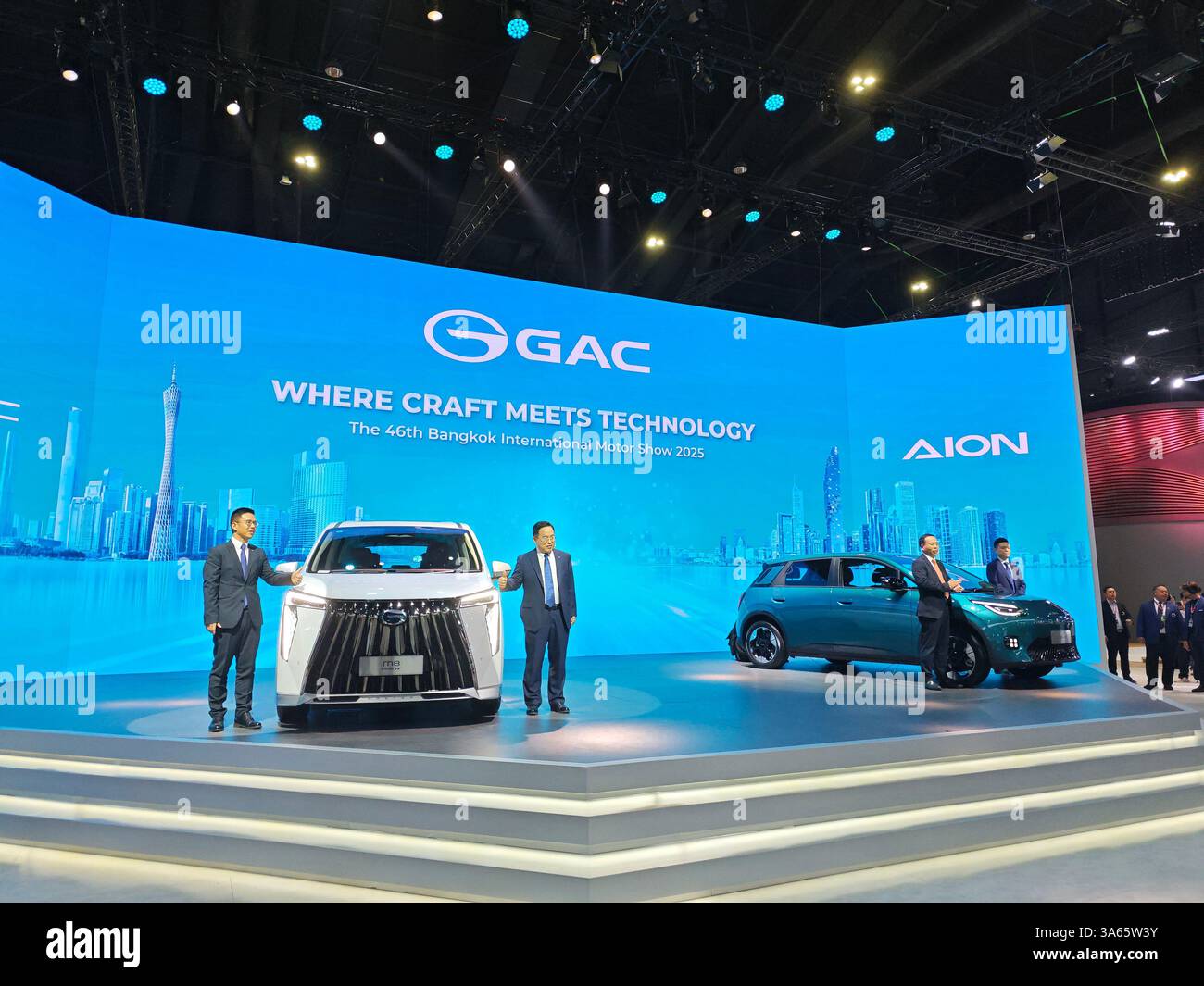 Bangkok, Thailand.24th March 2025. GAC M8 Phev van is unveiled during ...