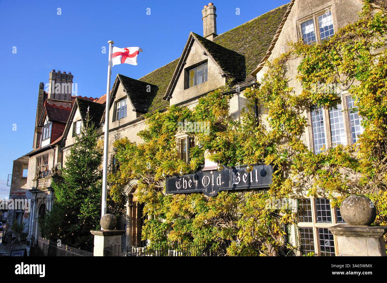 The 13th century Old Bell Hotel, Abbey Road, Malmesbury, Wiltshire ...