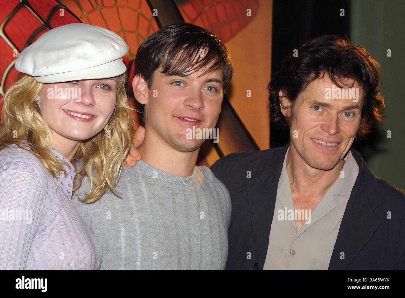 SPIDER-MAN CAST SPIN INTO SYDNEY TO PROMOTE NEW MOVIE. L/R : KIRSTEN ...