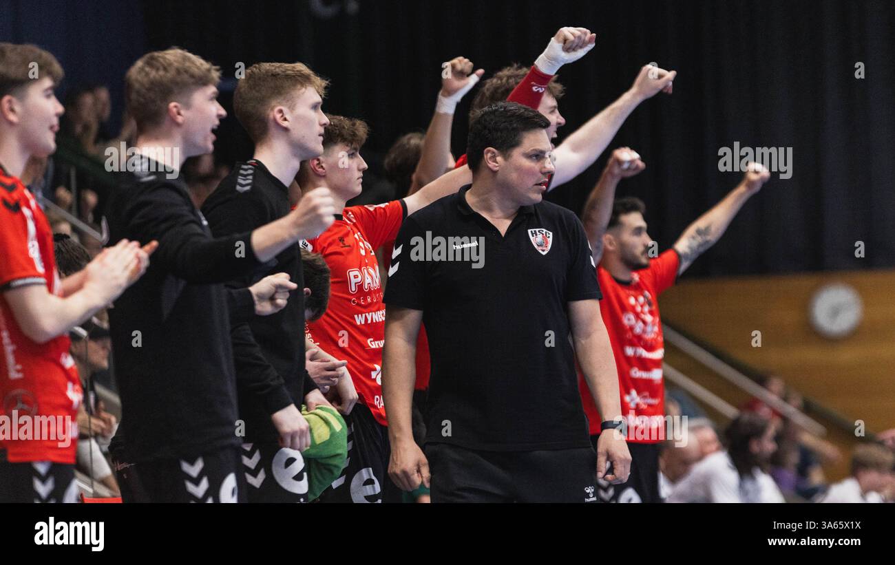 Aleksander Stevic (Coach HSC Suhr Aarau) in action during Quickline ...