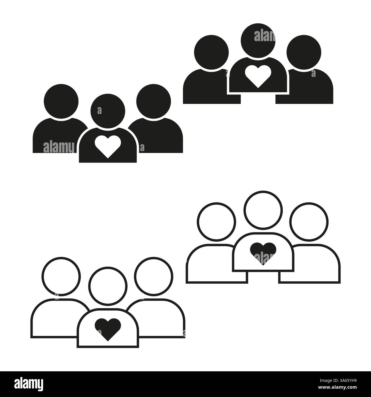 Solidarity compassion metaphor Stock Vector Images - Alamy