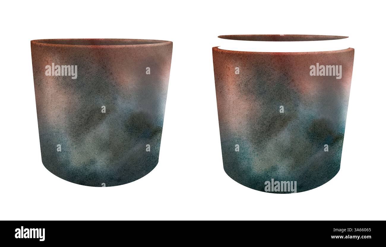 Flowerpots for plants and flowers. Planters and vases of various shapes ...