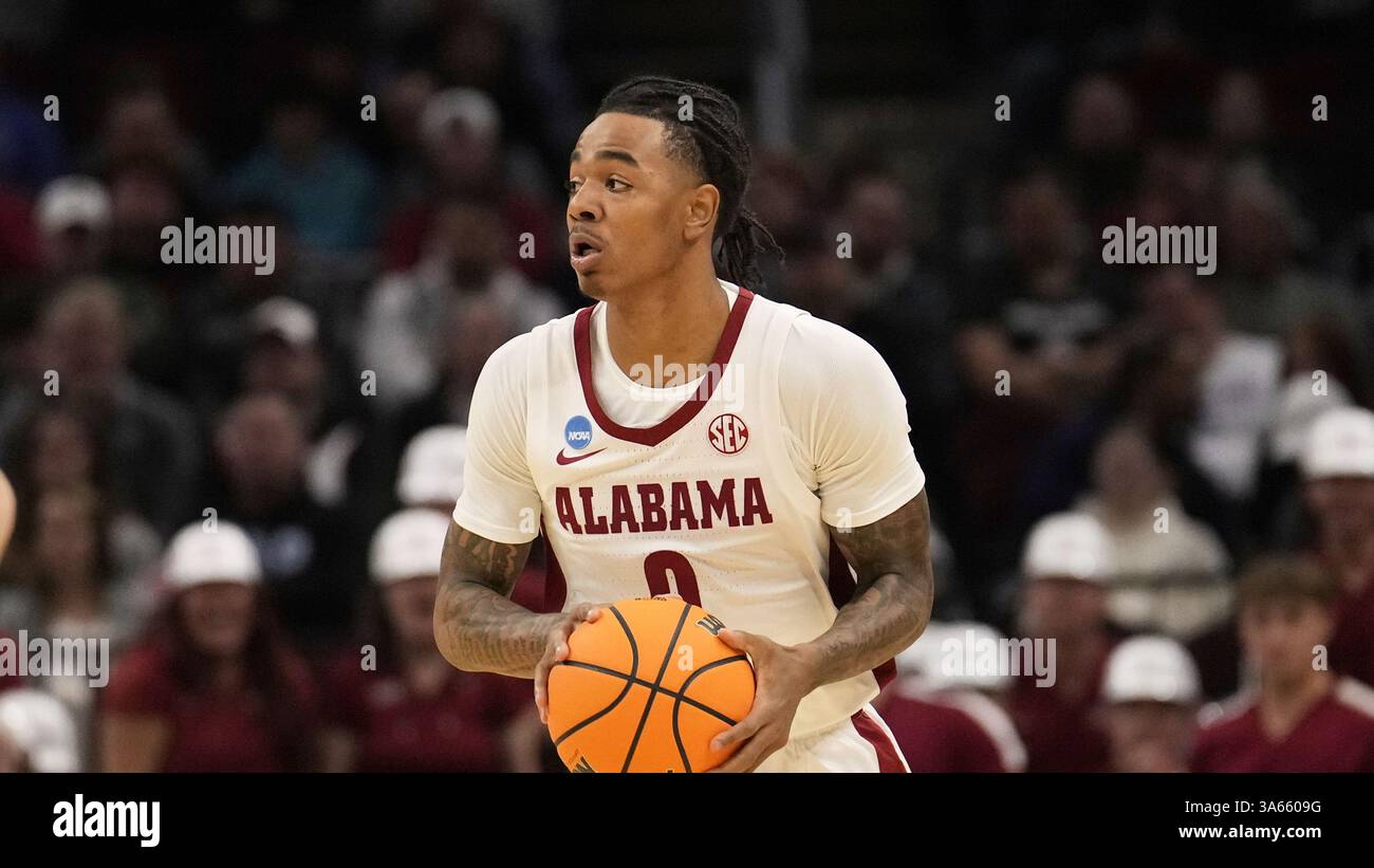 Alabama guard Labaron Philon (0) in the first half of game against ...