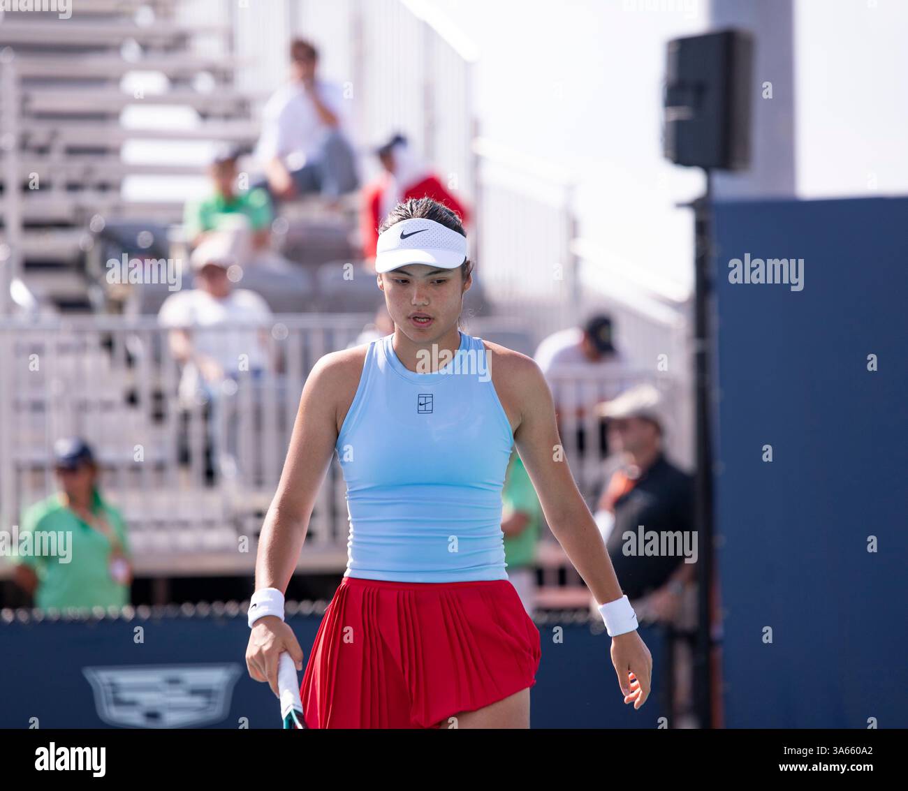 Miami, FL. March 24 2025. Great Britain's Emma Raducanu wins her fourth ...