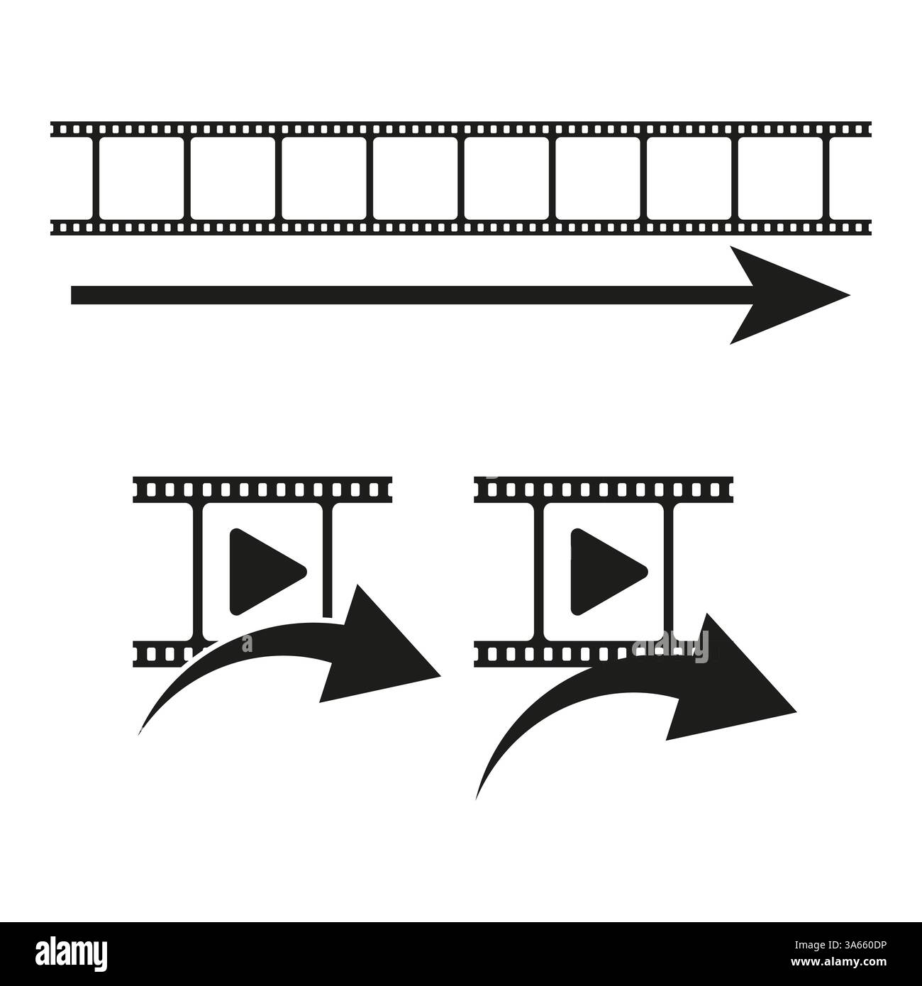 Video transfer icon film Cut Out Stock Images & Pictures - Alamy